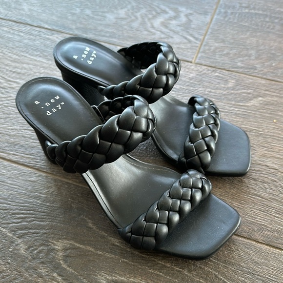 a new day | Shoes | A New Day Basil Black Mule Heels Nwt | Poshmark